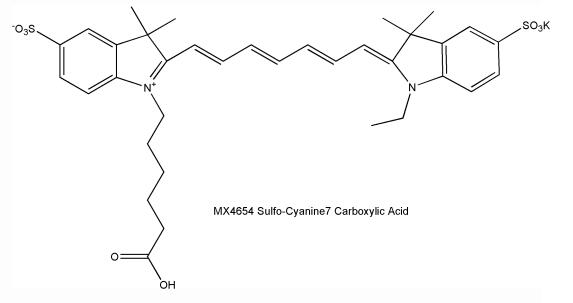 Sulfo-Cyanine7 Carboxylic Acid 磺化Cy7羧酸（水溶性） - 上海懋康生物科技有限公司